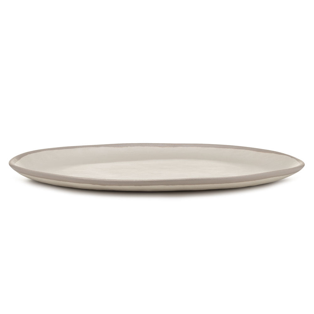 Potter Stone Gray Melaboo™ Oval Platter | Q Home