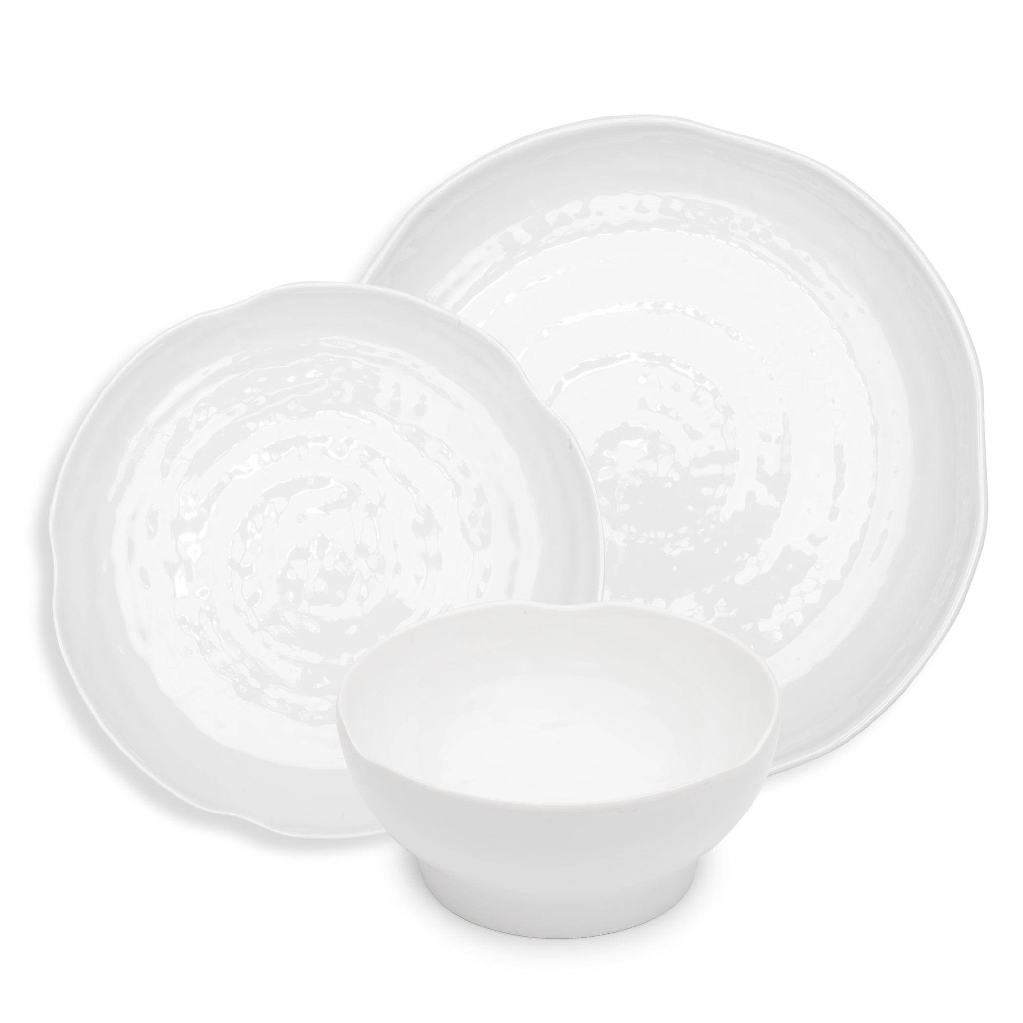 Pearl Melamine 12pc Dinnerware Set | Q Home